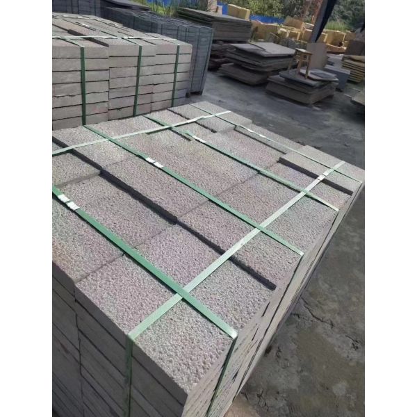 Quality Dark Grey Natural Sandstone Tiles For Home Decoration 300x100mm for sale