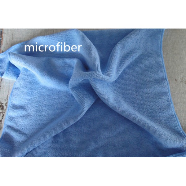 Quality Microfiber Dish Towel 40 * 40cm Blue 8020 Absorbent  Kitchen Car Cleaning Terry Towels for sale