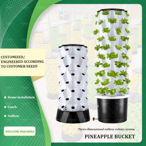 Quality 100L 10 12 6 8 Layers Tower Garden 80 Holes Hydroponic Growing System In Home for sale