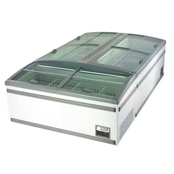 Quality Chest Freezer Automatic Defrosting Refrigeration Equipment Supermarket Island for sale