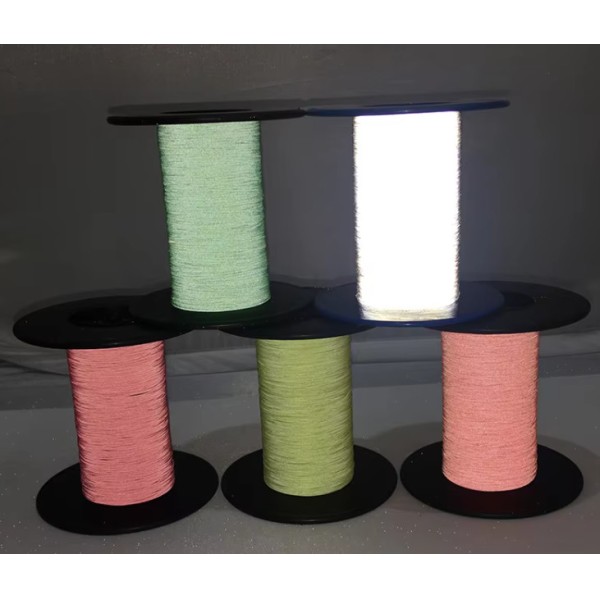 Quality Single Both Side Sewing Iridescent Embroidery Reflective Thread Yarn For Night for sale