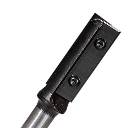 Quality 19×19.5mm Carbide Insert Tooling Double Flute Straight Router Bit for sale