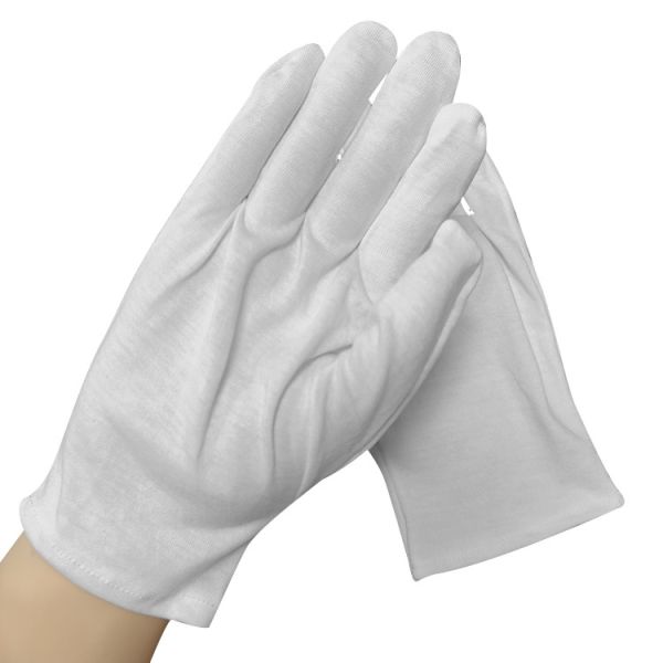 Quality Highly Stretchable Comfortable 100% Cotton ESD Safe Gloves for sale