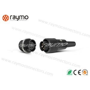 Quality M16 678 Series IP40 Threaded Electrical Connector , Male Cable Connector Black for sale
