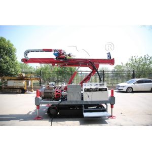 Quality Three Wing 100 Meter Crawler Mounted Anchor Drilling Rig for sale