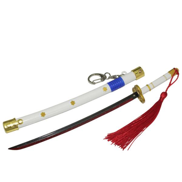 Quality One Piece Ame No Habakiri 22CM 3D Model Keychain Sword Zinc Alloy for sale