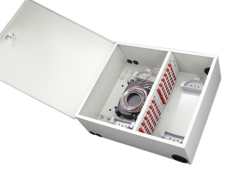 Quality ODF Wall Mount Fiber Enclosure Distribution Box FC 72F 72 Port Single Door for sale