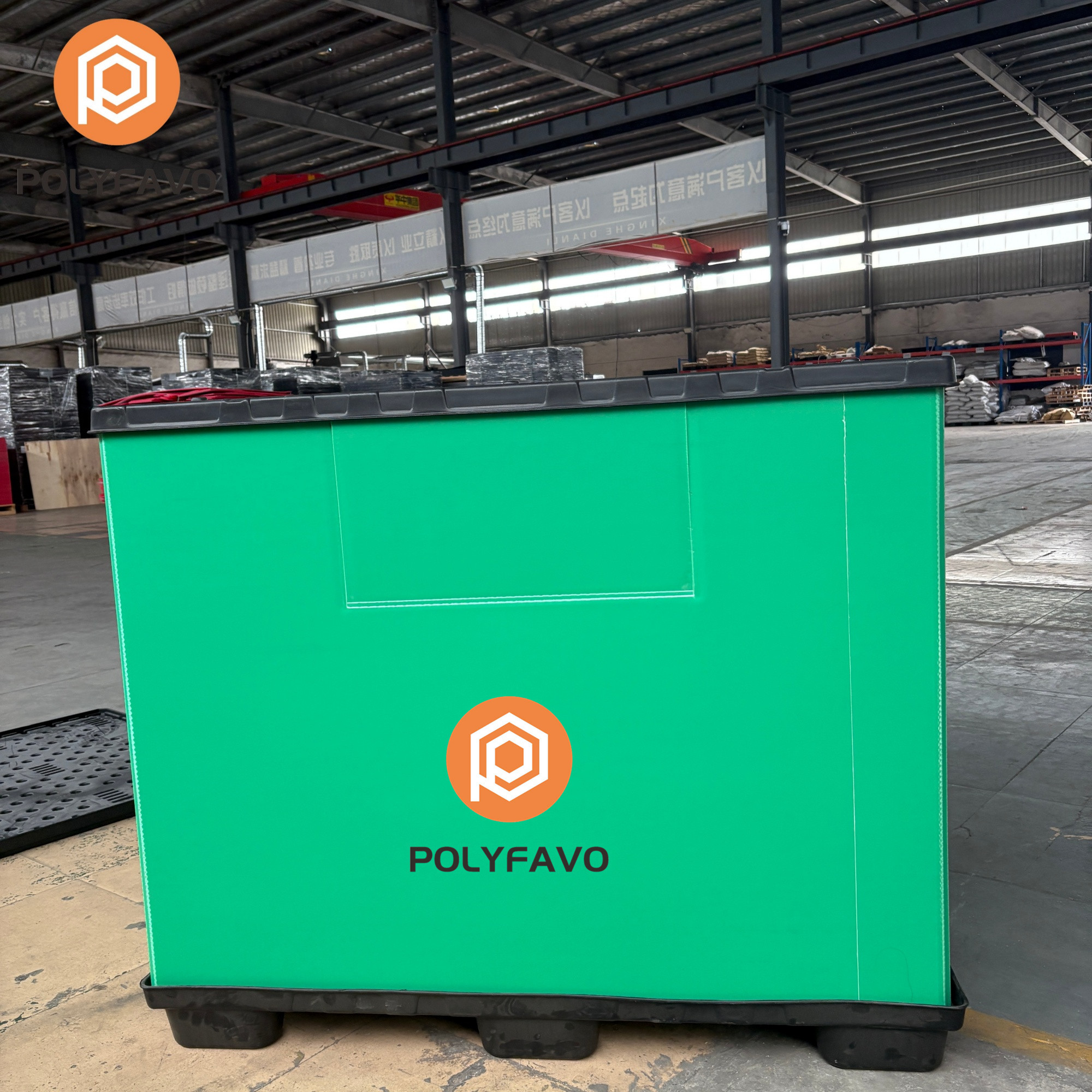 Quality Packing Cubes 1470*1140*1200mm Sleeve Box Plastic Pallet Bin Panel Sleeve Box for sale
