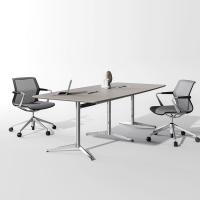 Quality 4 Person Conference Room Table Set Melamine W1800mm Stain Resistant for sale