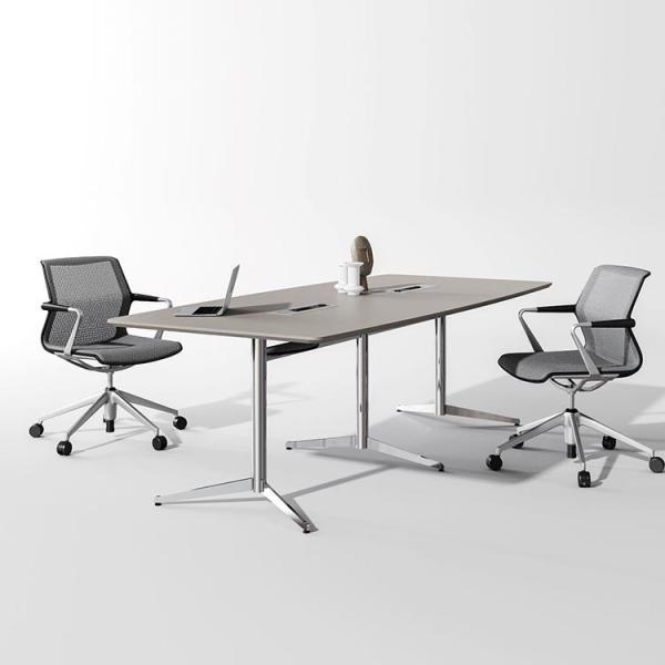 Quality 4 Person Conference Room Table Set Melamine W1800mm Stain Resistant for sale