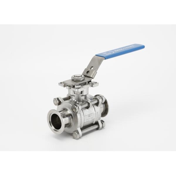 Quality SS316L Sanitary ISO Vacuum Fittings , Stainless Steel 3PC Ball Valve for sale