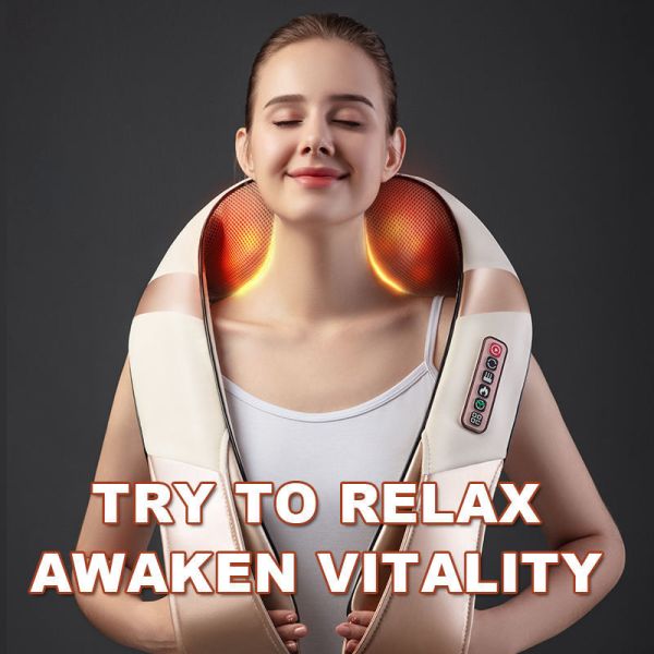 Quality U Shaped Kneading Shoulder Neck Massage Pillow with Heating and Infrared for sale