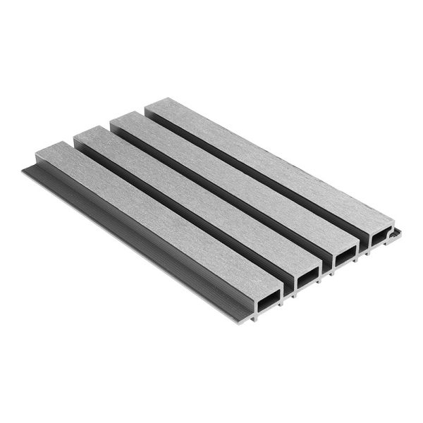Quality 219x26mm Waterproof Exterior Wall Cladding Panel For Shopping Mall Red Pine for sale