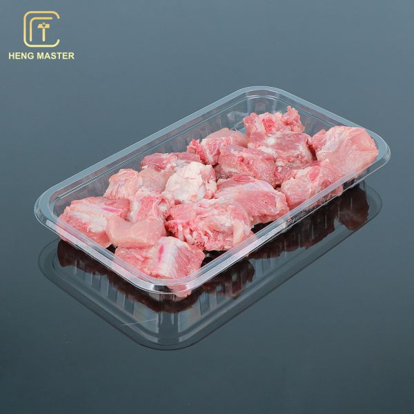 Quality Food Grade Plastic Disposable Fruit Tray PP Plastic For Frozen Meat for sale