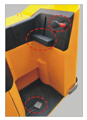 Small turning radius counterbalanced narrow aisle forklift truck capacity 1000kg easy and smart to operate