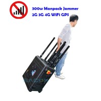 Quality 400W Portable Bomb Jammer with 500m Range 8 Antennas for 2G 3G 4G 5G GPS WiFi for sale