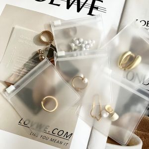 Quality Frosted Small Ziplock Plastic Jewelry Bag Clear Eva Self Sealing for sale