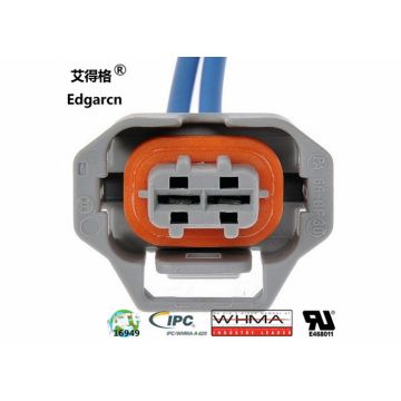 Quality Length 200mm Engine Wiring Harness 1 Connector 2 Wire Temperature Sensor Pigtail for sale