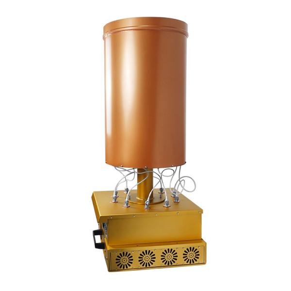 Quality Low altitude 2km 2.4g 5.2g fixed Omnidirectional drone defense &detection jammer for sale