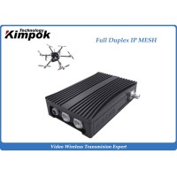 Quality 1-3W IP Wireless Mesh Network COFDM Downlink Uplink Up To 16 Nodes for sale