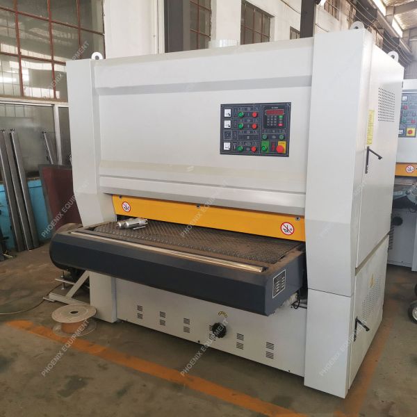 Quality Double Side Sander Woodworking Planer for Building Material Shops Wood Sanding Machine for sale