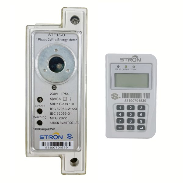 Quality Single Phase Plastic Prepaid Electricity Meter Din Rail Mounting for sale