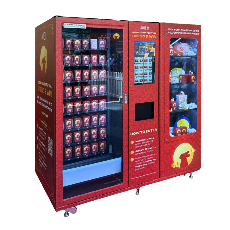 Quality Smart Blind Box Vending Machine With Transparent Display Cabinet & Elevator — for sale