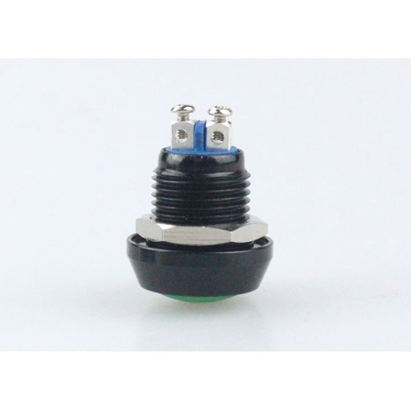 Quality 1NO 2A 36V DC Aluminum Push Button Switch Screw Terminal Good Press Performance for sale