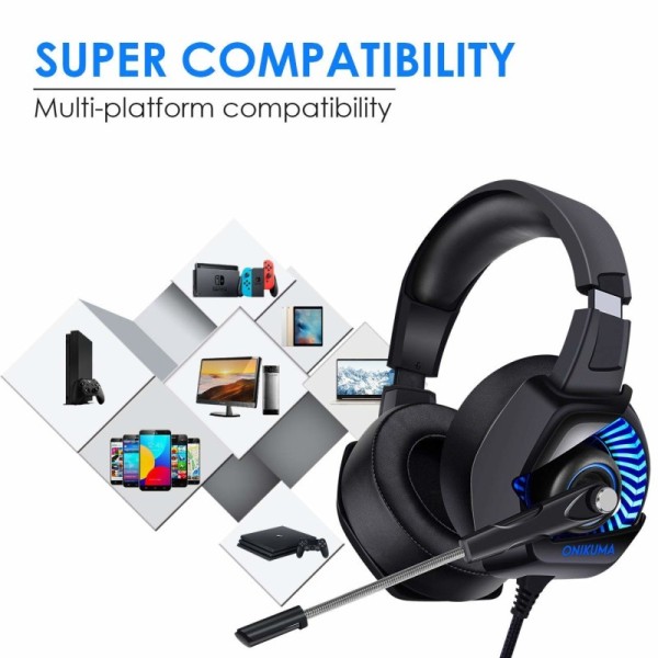 Quality Bass DC5V 2.2m Onikuma K6 Gaming Headset For Computer for sale