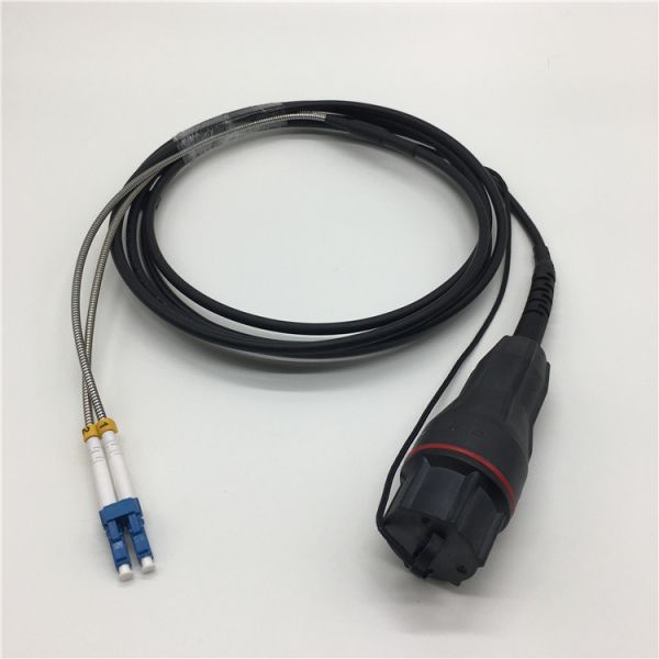 Quality 2 Core Fullaxs LC IP68 CPRI Optical Cable Assembly for sale