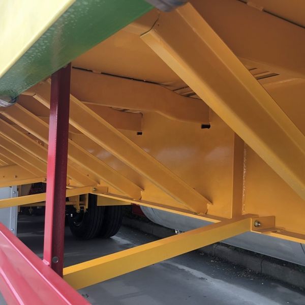Quality 50 Ton Capacity Thailand Style 40ft Flatbed Container Trailer for Dry and Light for sale