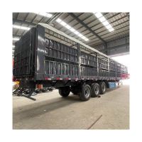 Quality Supply Fence Side Wall Semi Cargo Trailer Customized 3 Axle Stake Fence Trailer for sale