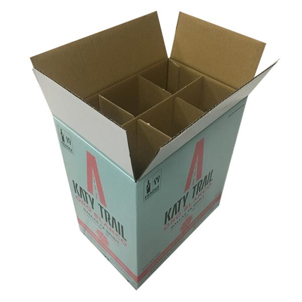 Quality 6 Bottle Wine Shipper Round Box Packaging Made Of Recyclable Paper Material for sale