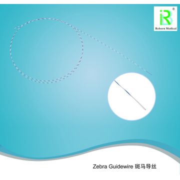 Quality Hospital Zebra PTFE Guidewire Stiff Nitinol Core Hydrophilic Kink Resistant for sale