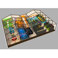 Quality Jump And Bounce Trampoline Park Play Ground Spider Wall Climbing Wall for sale