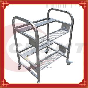 Quality YAMAHA YV100 Pneumatic Feeder Trolley Stainless Steel Feeder Cart for sale