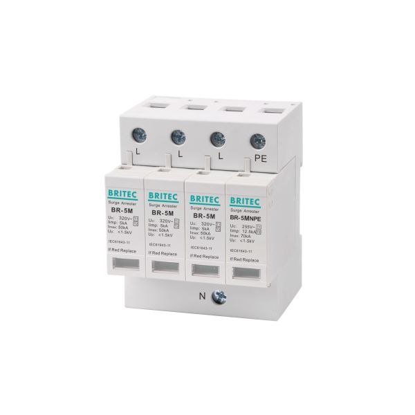 Quality SPD Surge Protection Device Type 1 and Type 2 with 5kA and 320V Operating Voltage for sale