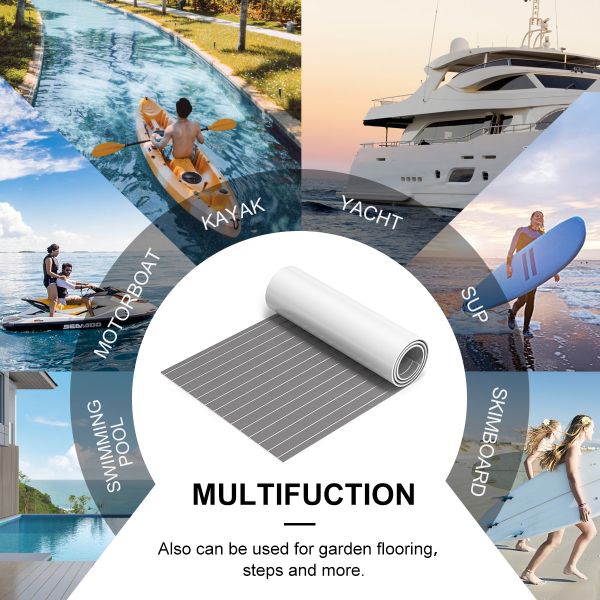 Quality Brushed EVA Composite Decking for Marine Yacht Outdoor Floor Mat Below 10mm for sale