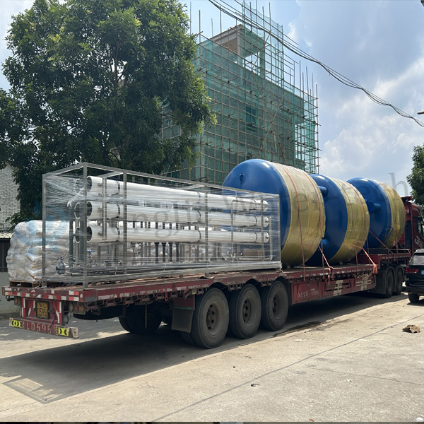 Quality 2sets 15T/H Single Stage Reverse Osmosis System With 80T Water Softening System for sale