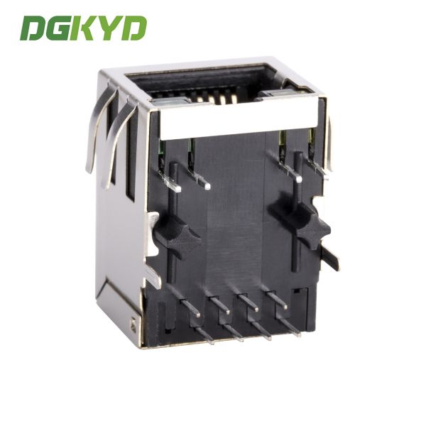 Quality PCB Network RJ45 Modular Jack With Filter , LED Tab Down Side Entry Ethernet for sale