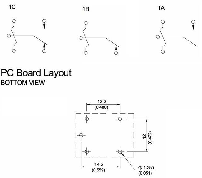 Micro Powerful 12 Volt 10 Amp Relay 5 Pins Copper SPDT PCB Mount heavy ...