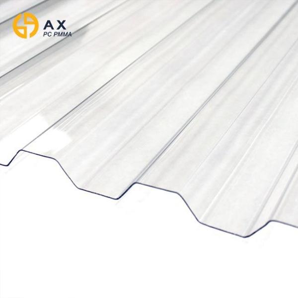 Quality Awning 4.5mm Transparent Corrugated Sheet for sale