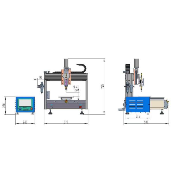Quality 200W 200mm/S Heat Staking Equipment Pulse Hot Pressing Welding Machine for sale
