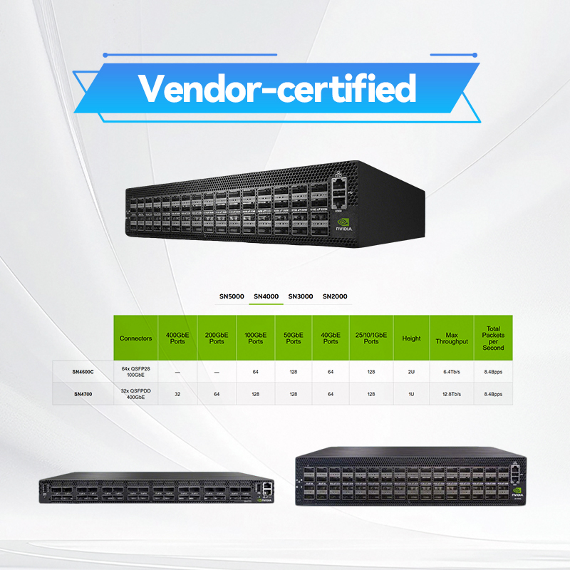 Quality 100GbE 2U Open Mellanox Network Switch MSN4600-CS2FC With Cumulus Ethernet for sale