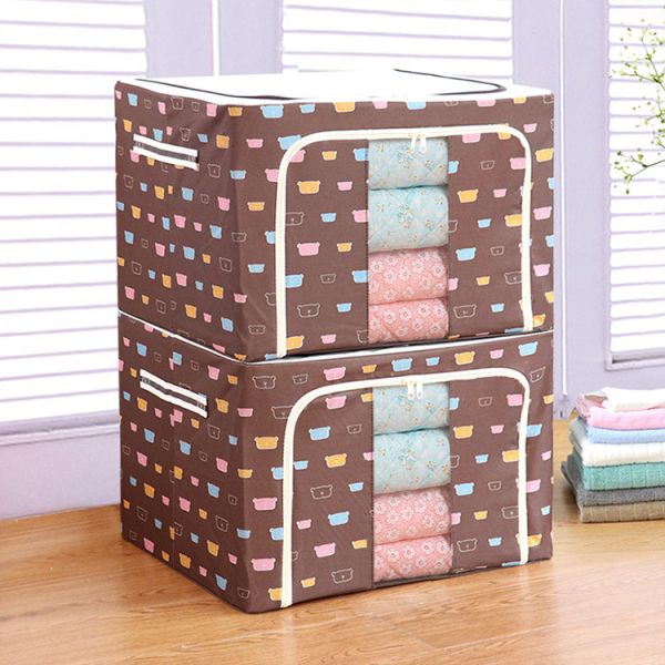 Quality Odorless Fabric Covered Storage Boxes , Dustproof Clothes Storage Bins ISO9001 for sale