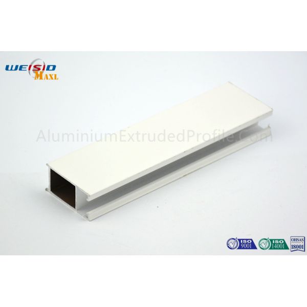 Quality AA6063 T5 Extruded Aluminium Profile Windows Frame White Color Punching Coating for sale