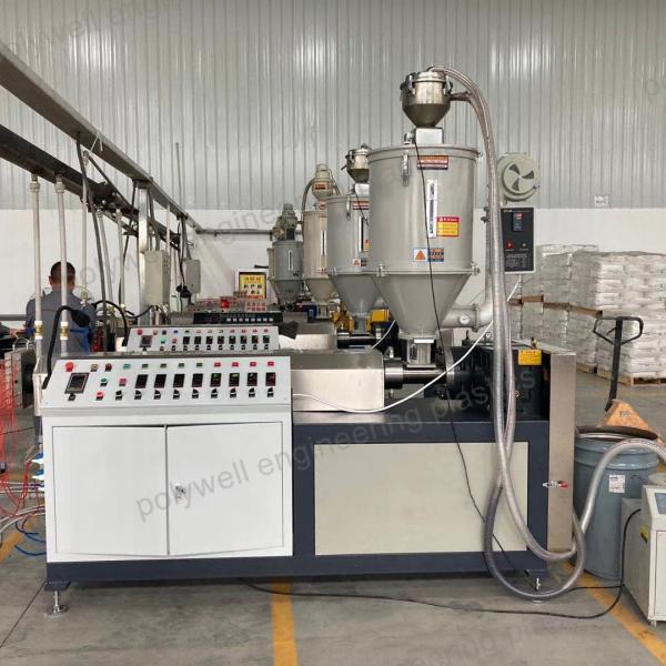Quality Automatic Industrial Single Screw Extruder , PA66 Nylon Extruder Machine with for sale