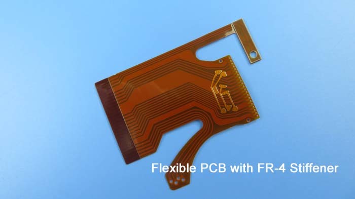 Quality Tin-plated Flexible Printed Circuit Board FPCB with FR-4 Stiffener for LCD for sale