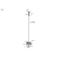 China Innovative Art Hanging Systerms with Cobra End Stainless Steel Cable factory