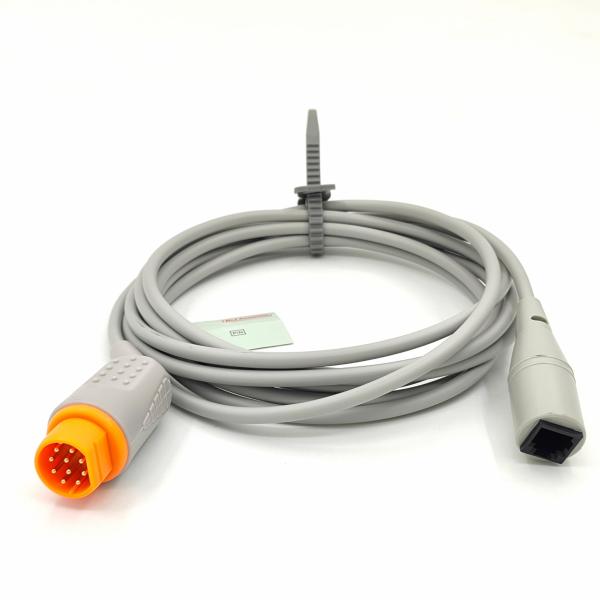 Quality Medical Monitor Accessory Practical Grey Color IBP Cable Compatible Siemens To for sale